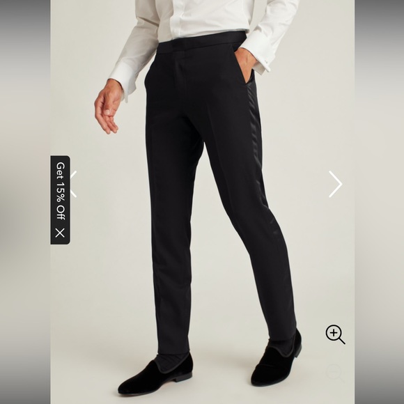 Bonobos | Pants | Nwot Bonobos Capstone Black Italian Wool Tuxedo Pants ...